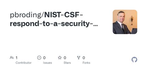 GitHub Pbroding NIST CSF Respond To A Security Incident