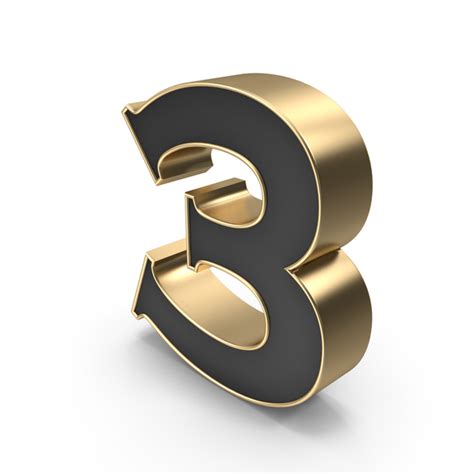 Number 3 PNG Images PSDs For Download PixelSquid S12402734A