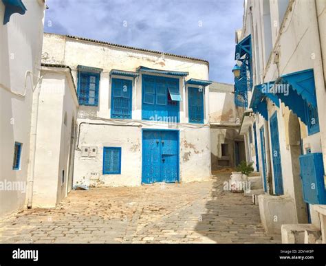 A Shot Of Blue And White Buildings In Sidi Bou Said Scenic Tunisia