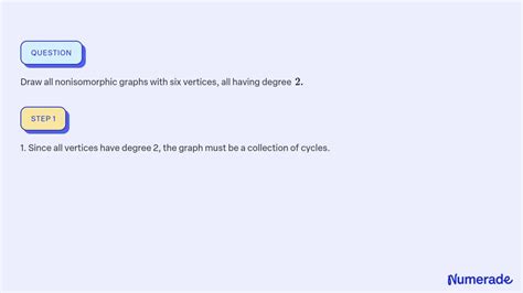 ⏩solved draw all nonisomorphic graphs with six vertices all having