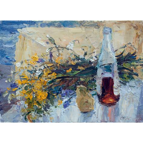 Купить картину Желтые цветы в Москве от художника Попов Алексей