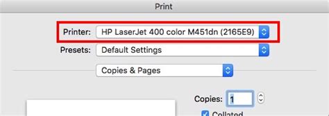 Add Printer Mac