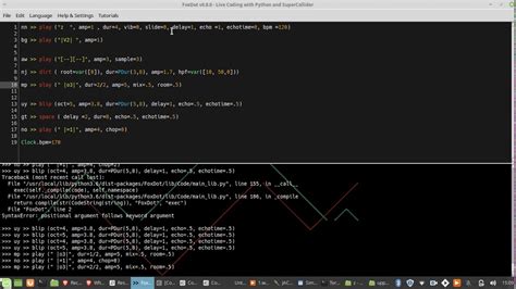 El Olvidado Livecoding Foxdot Youtube