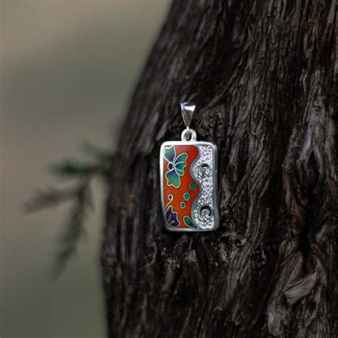 ტიხრული მინანქარი Cloisonne Enamel ️ქართული ტიხრული მინანქარი ️მასალა ვერცხლი ️georgian