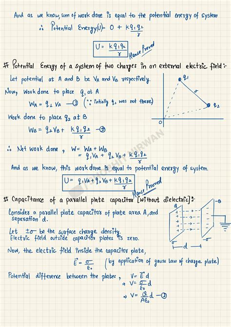 All Derivations Physics Class 12 1 Pdf