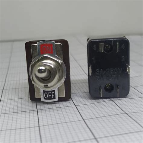 Jual Saklar Toggle Switch 6 Pin On Off Hitam Toggle Switch On Off 6 Kaki Jakarta Barat