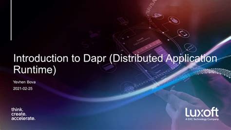 eugene bova dapr distributed application runtime in a microservices