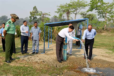 ရခိုင်ပြည်နယ်ဝန်ကြီးချုပ် ဦးထိန်လင်း စစ်တွေမြို့ရေရရှိရေးအတွက် လုပ်ငန