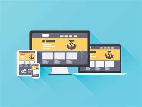 Website Programming Management Stock Vector Illustration Of Design
