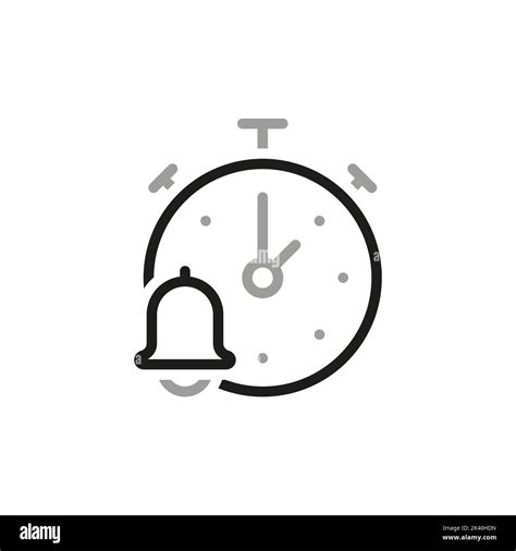 Simple Linear Vector Icon Related To Alarm Clock Notification Line Icons About Notification
