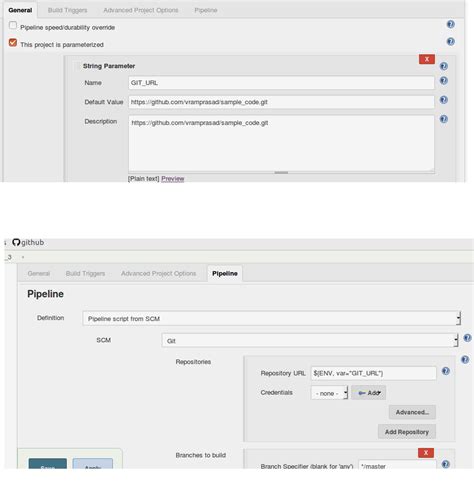 Git Repository From String Parameter In Jenkins Stack Overflow