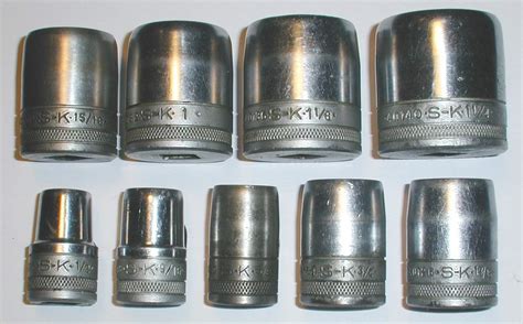 S K Knurled Base Sockets S K Knurled Base Sockets
