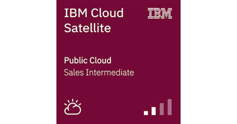 Ibm Cloud Satellite Sales Intermediate Credly