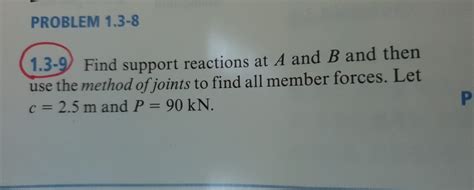 Solved Problem 1 3 8 1 39 Find Support Reactions At A And B