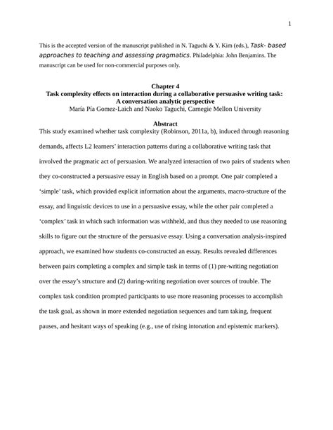 pdf chapter 4 task complexity effects on interaction during a