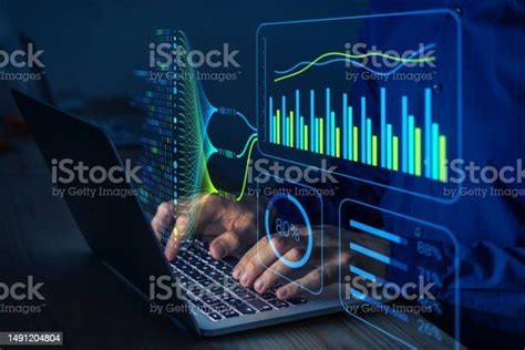 빅 데이터 및 인공 지능 기술로 구동되는 데이터 분석 및 통찰력 비즈니스 분석을 위해 Ai가 분석한 복잡한 정보로 작업하는