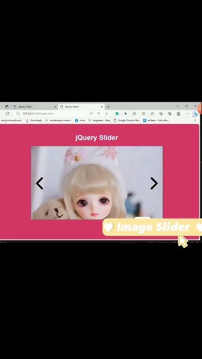 Create Image Slider Using Html Css And Jquery Coding Codingtutorial