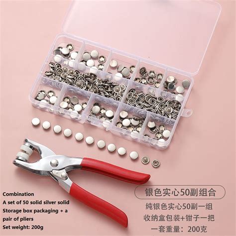 Delivery Within 24 Hours Color Hollow Solid Five Grip Buttons Metal