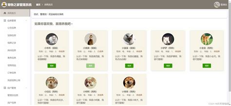 【从0带做】宠物之家管理系统，基于springbootvue的宠物管理系统，宠物领养，宠物寄养 Csdn博客