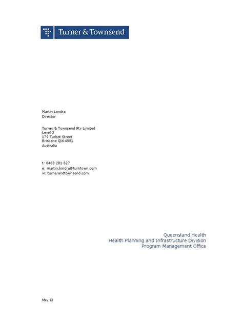 Queensland Health Tom Pmo Methodology Proposal 080512 Rev 2 Pdf