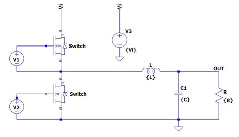 Schematic Of The Buck Converter In Lt Spice Download Scientific Diagram