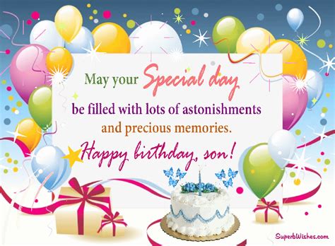 Cute Happy Birthday Wishes For Son Gifs Birthday Son Gifs Off