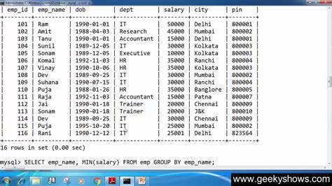 92 group by in sql hindi youtube