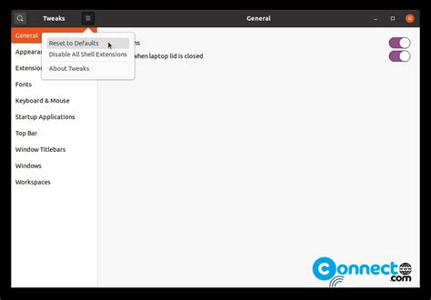 How To Reset Ubuntu Gnome Desktop Settings To Default Via Terminal And Tweaks CONNECTwww