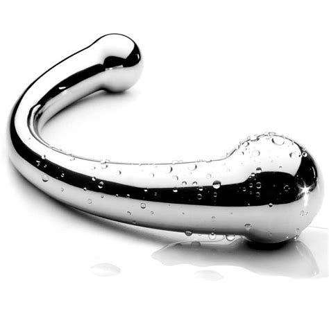 The Chrome Crescent Double Ended Dildo Bdsm Australia