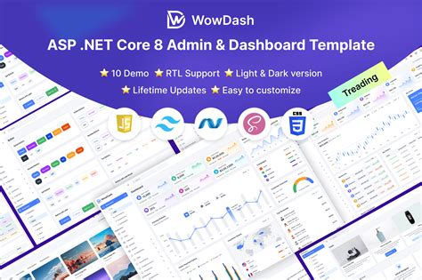 Wowdash Aspnet Core 8 Tailwind Css Admin Template