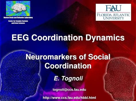 Ppt Eeg Coordination Dynamics Neuromarkers Of Social Coordination E Tognoli Powerpoint