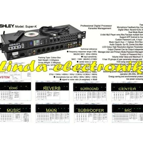 Promo Fessional Digital Cessor Karaoke Management Ashley K Diskon 23 Di Seller Melodiya Store