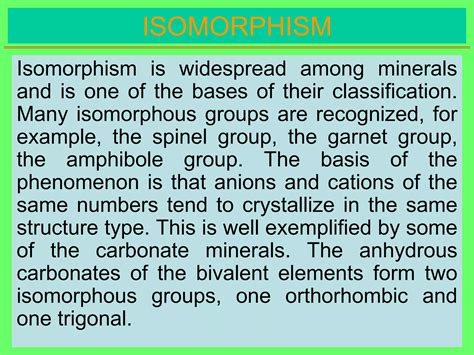 Isomorphism And Polymorphism Ppt