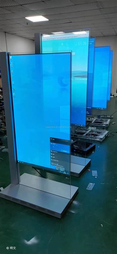 Inch Transparent OLED Wish Smart Robot Transparent OLED Display Digital Signage