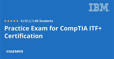 Practice Exam For Comptia Tech Certification Coursera
