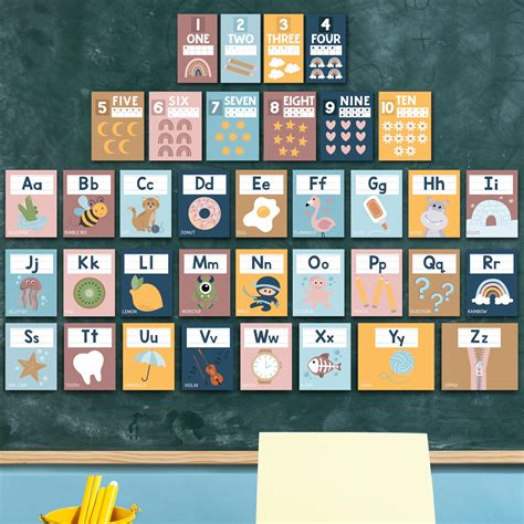 Buy Boho Alphabet For Classroom Wall Line Alphabet Letters For