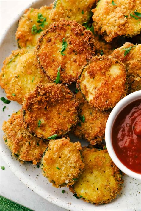 Crispy Parmesan Fried Zucchini Recipe The Recipe Critic