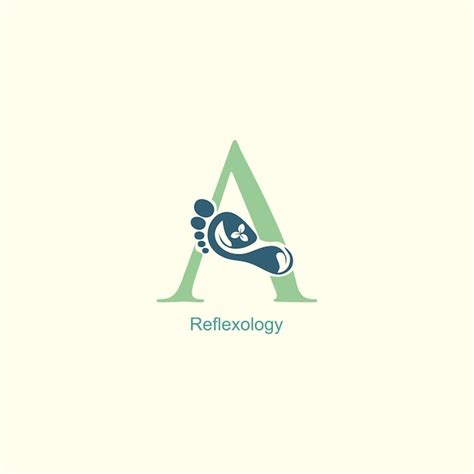Premium Vector Reflexology Logo Design With Letter And Foot Clinic