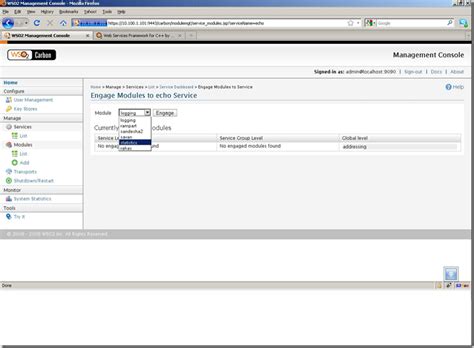 C Web Services