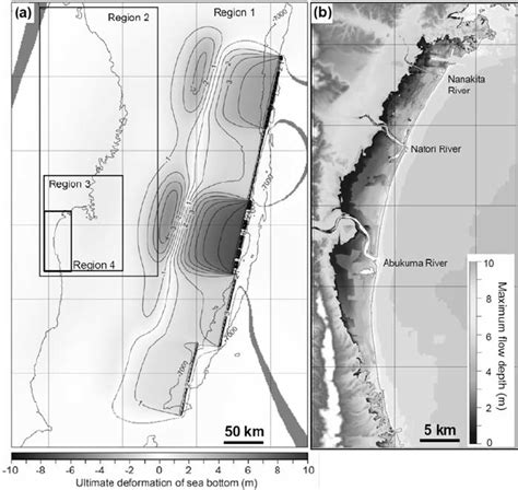 A Computational Domain For The Model Of Tsunami Propagation And Download Scientific Diagram
