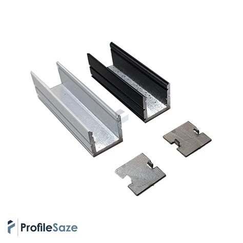پروفیل نور خطی آلومینیومی تک ردیفه روکار بدون لبه کد 102 شاخه 3 متری