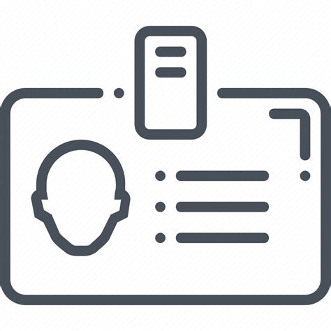 Business Card Commerce Office Pass Worker Icon Download On