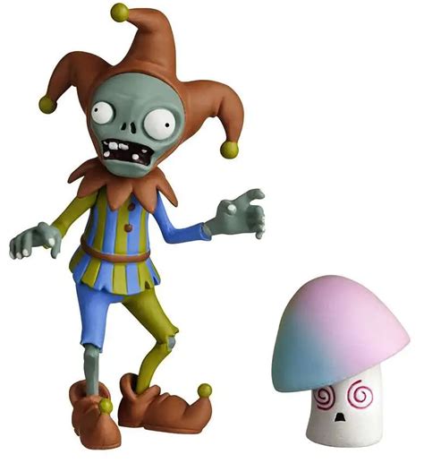 Plants Vs Zombies Fun Dead Figures Jester Zombie Hypno Shroom 3 Figure