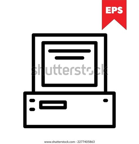 Cmputer Icon Eps Format Stock Vector Royalty Free Shutterstock