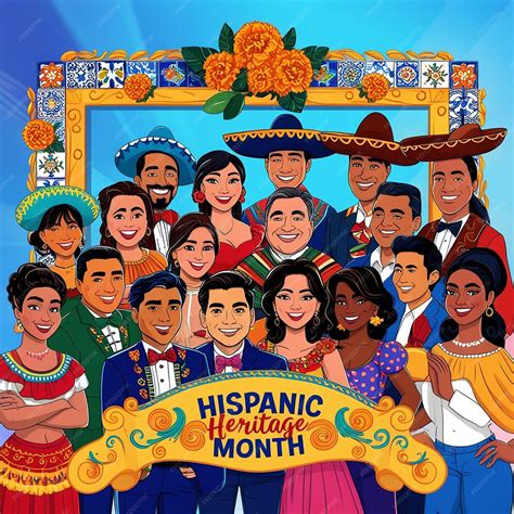 Hispanic Heritage Month Cartoon Images Premium Ai Generated Image