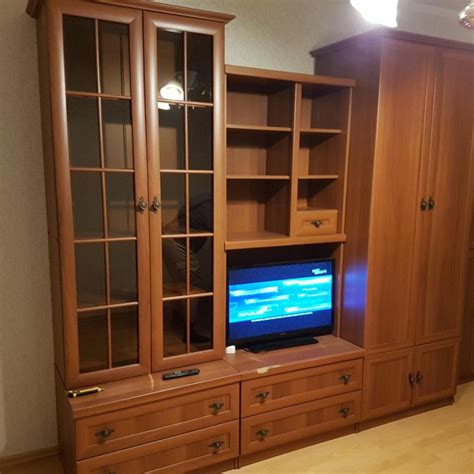Стенка в гостиную под телевизор и комод-секретер – купить в Москве ...