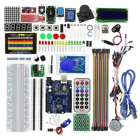 cjjsbgbg02519 complete arduino starter kit with rfid upgraded stepper