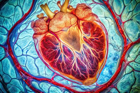 Photomicrograph Of Myocardial Infarction At A Tilted Angle Microscopic Examination Necrosis