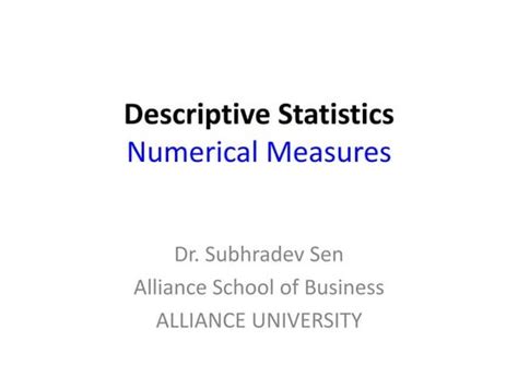 4 Mean Median Sdvariance 01presentationpptx