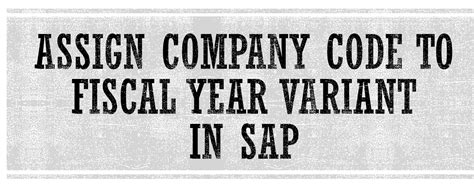 Assign Company Code To Fiscal Year Variant In SAP S4HANA SAP Hana Tutorials